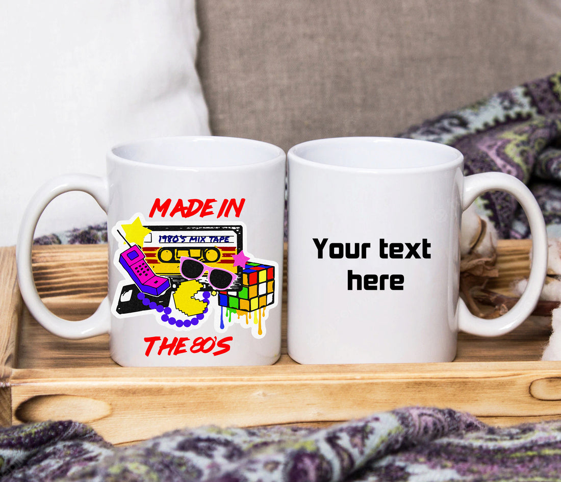Retro tape Made In The 80s Mug Personalised – SquidPot